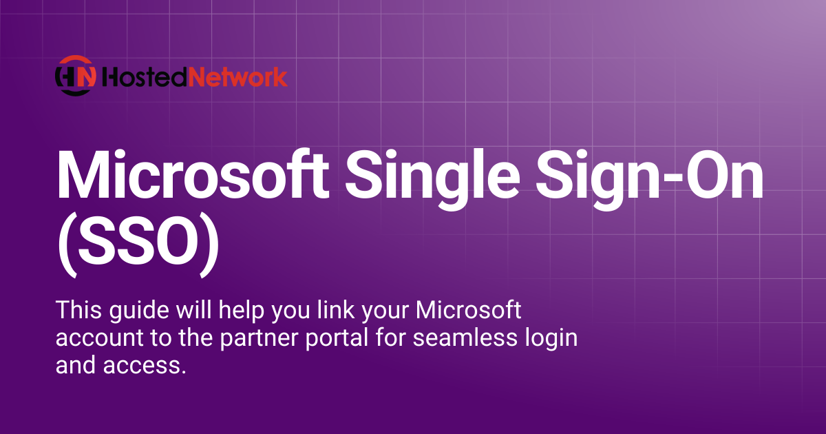 Microsoft Single Sign-On (SSO) | Hosted Network