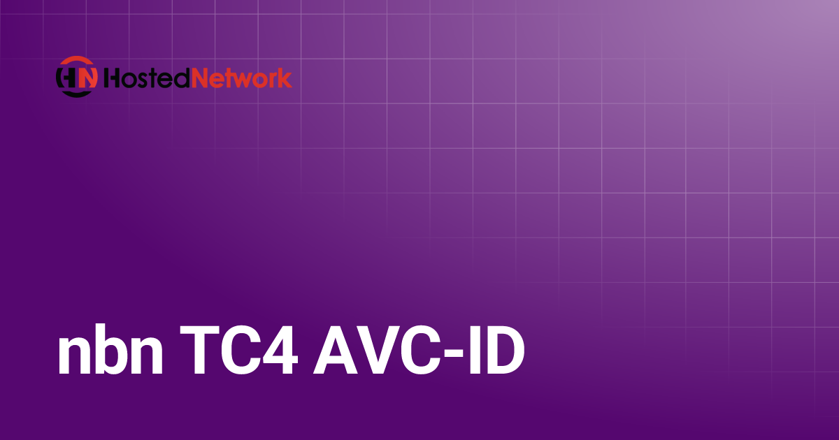 nbn TC4 AVC-ID | Hosted Network