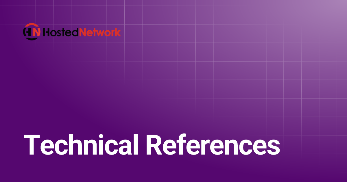 Technical References | Hosted Network